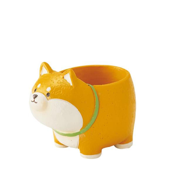 四つ足アニマルシリーズ　しばいぬ　です。通常のリトルレジンより少し大きめサイズです。シンプルながらキュートな見た目で、多肉からプリザーブドフラワーまで様々な植物と相性バッチリです。植物に限らず、クリップや印鑑などの小物入れとしてもお使いいた...