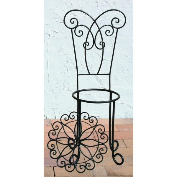 大きめポットはプレートを付けずにスポッと飾り、小さめポットはプレートを付けて、花台のようにお使いください。●飾り方は2パターン●サイズ： 幅27×奥行25×高さ62.5cm(座面までの高さ約28.5ｃｍ）　　　　　(プレート直径25cm)※...