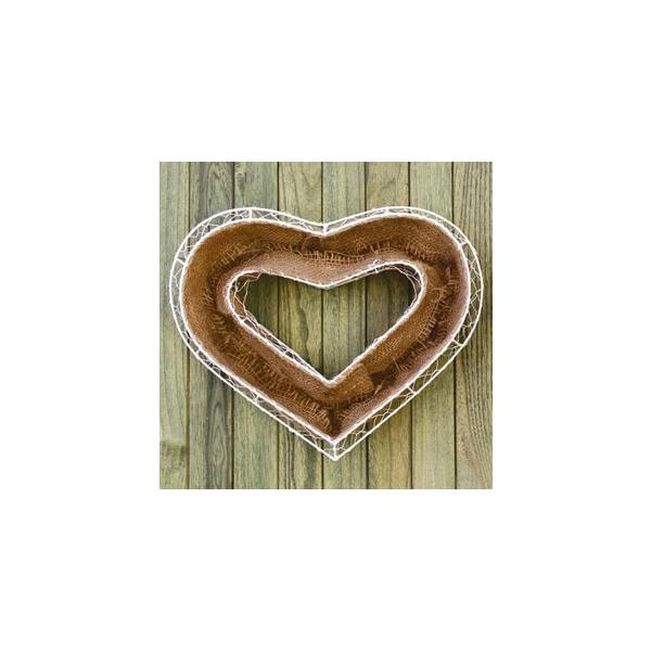 植え込み用の麻マットがついたリース用のメッシュプランターです。　植え込み口の外径部に張り出しを作り、土がこぼれにくくなっています。多肉植物やお好みの草花などを植えて飾ってみてください。ハンギングスタンドに飾ることも出来ます。麻マットの色はナ...