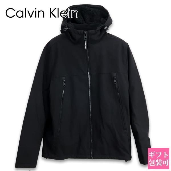 商品名：カルバンクライン Calvin Klein  ジャケット メンズ ブルゾン FauxSherpa-Lined Soft-Shell Hooded Jacket ブラック CM105270商品サイズ(約)：Sサイズ：胸囲112cm  ...