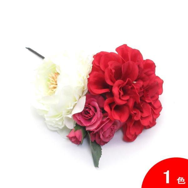 (フラメンコ　ダンス　花　髪飾り　フローレス　コサージュ　花飾り）