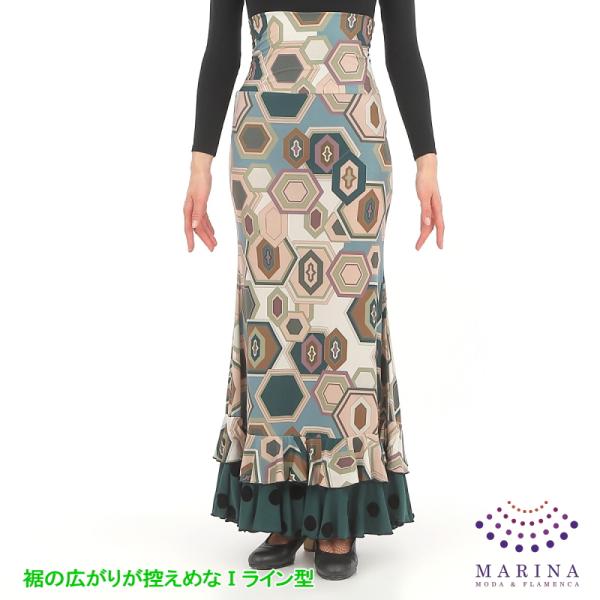 [スペイン直輸入](フラメンコ・スペイン・ダンス・踊り・バレエ・ベリーダンス・衣装・レッスン・スカート・ファルダ)