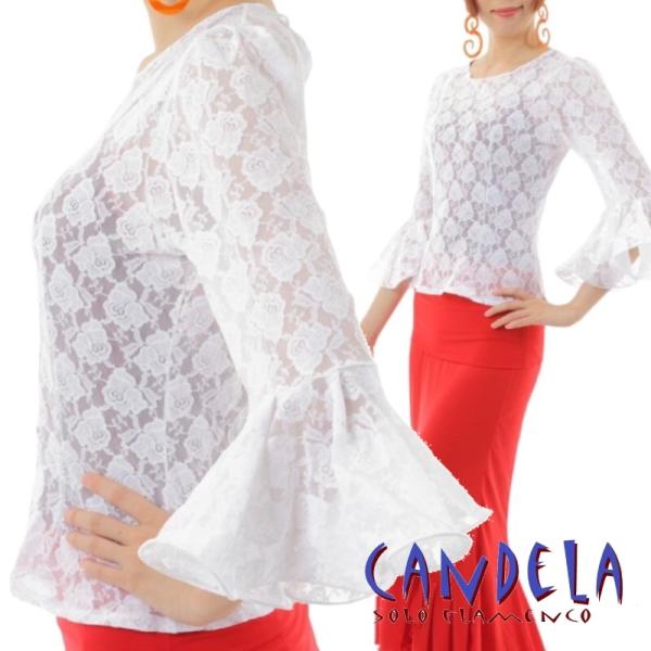 [スペイン直輸入](フラメンコ　ベリー　バレエ　衣装　ブラウス）