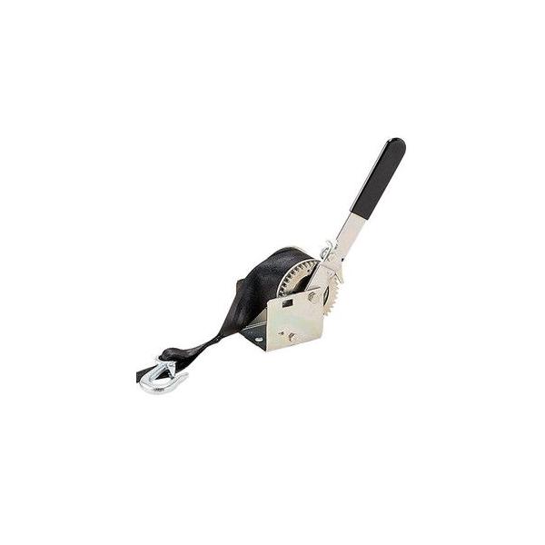 ●アルミボートなど、比較的軽量の船舶の上げ下ろしに最適なハンドウィンチです●小型でコンパクト設計●けん引最大負荷：180kg●ハンドル長：17.8cm●2”×12FTウィンチストラップ付●PWCの固定に便利なループストラップ付●本体材質：ス...