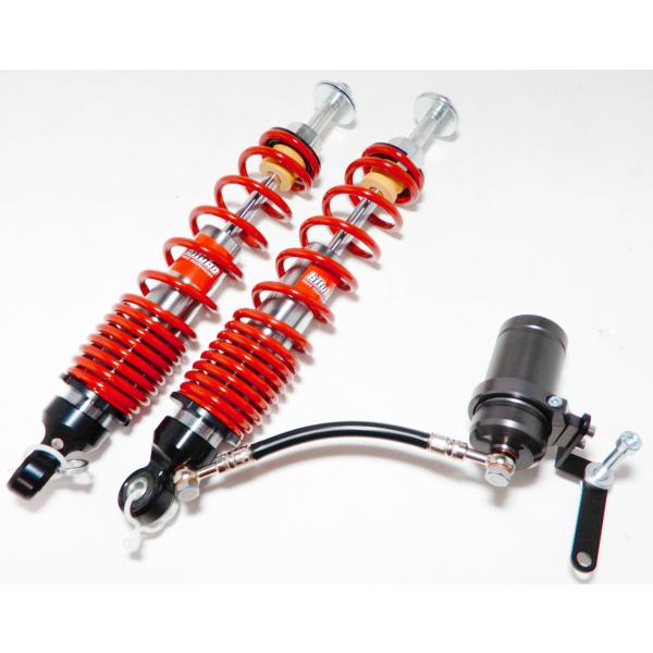 さらに走りを追求した新発売の《WMIシリーズ》！プログレッシブスプリング採用により ソフトな初期減衰では快適性を高め、 ハードな減衰負荷ではプログレッシブフィーリングになるよう設計！本体窒素タンクに加え別体加圧ガスタンク装備により、さらにス...