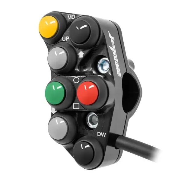 ■防塵・防水で高品質CNCマシニングにより削り出された、超々ジュラルミン（7075-T6アルミ）製の高強度、コンパクトなスタイリッシュなレーシングスイッチパネル■完全ボルトオン設計 各メーカー各車種ごとに専用の配線処理がされている為、純正コ...