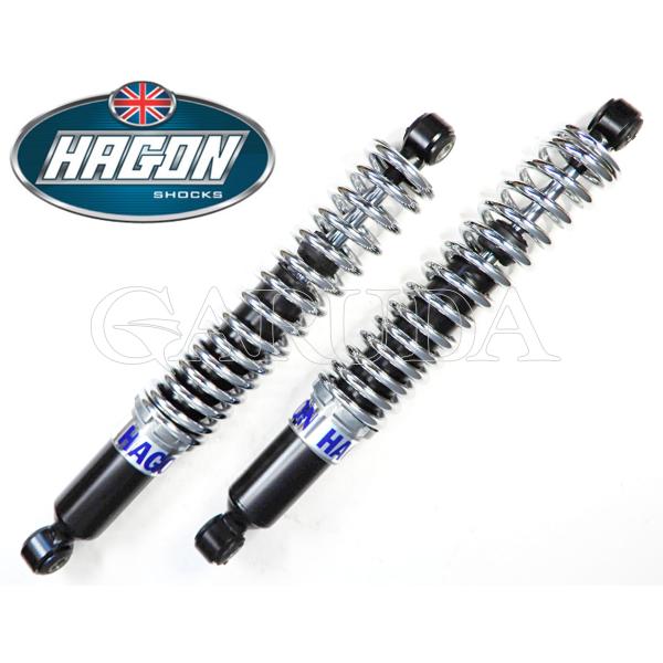 HAGON（ヘイゴン）イギリス・カーリング社の伝統を引継いだ、スリムで美しいデザインのツインショックあらゆる温度範囲で確実に作動させるようダブルシールされた、モノチューブ構造のガスショック各車種別に設定されたスプリングとブッシュによりボルト...