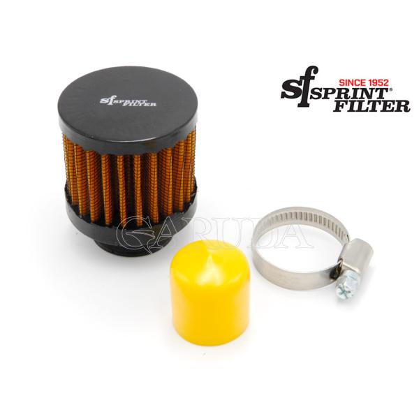 【 SprintFilter製ブリーザーフィルターキット】このキットはT-Jetエンジンを搭載したFiat Abarth 500のために開発され、P08仕様のポップオフベントエアフィルター（ブリーザーフィルター）と特殊耐熱プラグ（イエロー）...