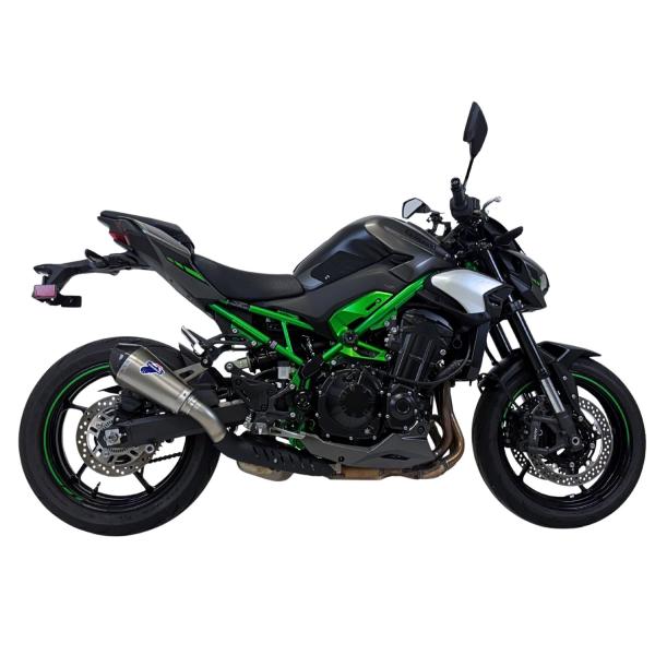 TERMIGNONI【テルミニョーニ】 スリップオンサイレンサーサイレンサー:SO01IIC ステン（形状：コニカル）エンドキャップ:カーボンパイプ素材:ステンレス加速騒音値:-dB(本国測定値)バッフル:脱着可適合車種：KAWASAKIZ...