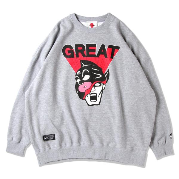 【ブランド】PUNK DRUNKERS / パンクドランカーズ【商品名】［PDSxキン肉マン］GREATあいつBIGトレーナー【カラー】　ブラック、アッシュグレー【素材】綿90%、ポリエステル10%、仕様：裏パイル【商品説明】大人気漫画＆ア...