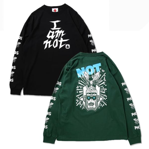 【ブランド】PUNK DRUNKERS / パンクドランカーズ【商品名】I AM NOTロンTEE【カラー】　ブラック、グリーン【素材】綿100%【商品説明】雨にも負けず風にも負けず。でもハエはこないでほしい。だってオレハ　ウンコ　ジャナイ...