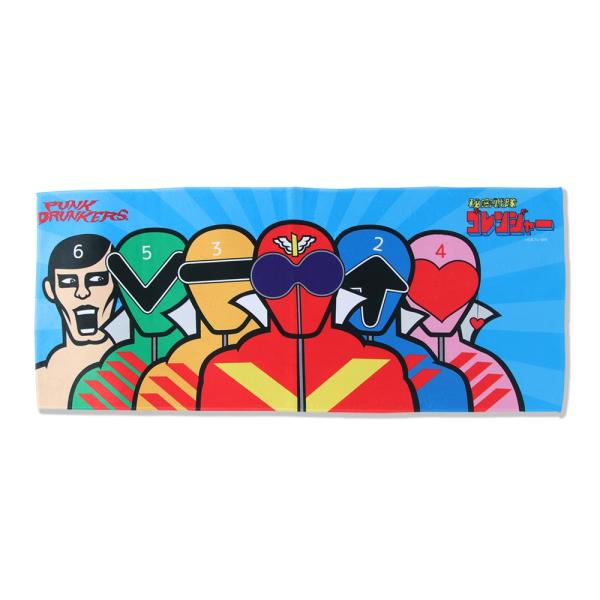 【ブランド】PUNK DRUNKERS / パンクドランカーズ【商品名】　PDSx秘密戦隊ゴレンジャー / ゴレンジャーとあいつのタオル【状態】　新品、未使用、正規品【カラー】　カラフル【サイズ】34.5×83cm (縦×横)【商品説明】秘...
