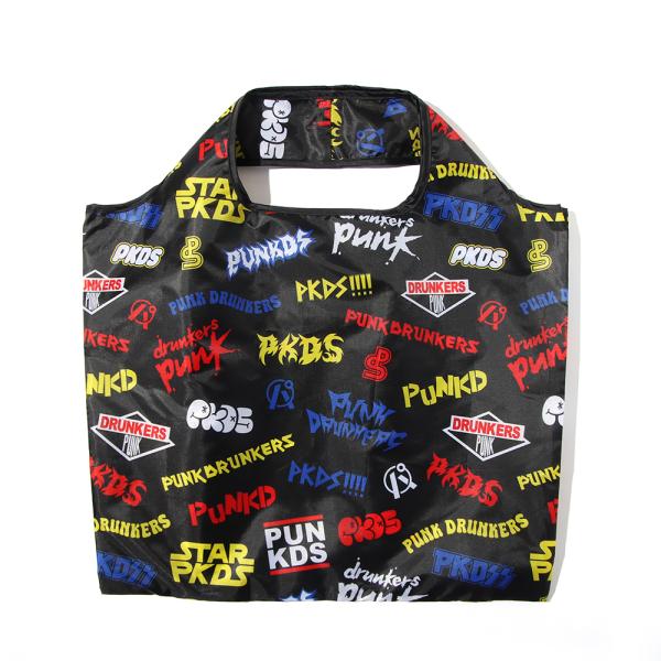 【ブランド】PUNK DRUNKERS / パンクドランカーズ【商品名】　総柄のエコBAG【状態】　新品、未使用、正規品【カラー】　PDSロゴ、キノコ【サイズ】　40.5cm×46cm(縦×横) 持ち手50cm【商品説明】パンクさんの総柄エ...