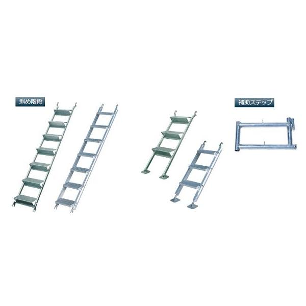 くさび式足場 補助ステップ 信和Aタイプ ビケ足場| クサビ式足場 クサビ足場 一側足場