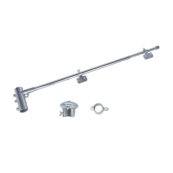 ●旗のサイズ及び上段設置・下段設置を問わず、これ一本ですべての状況に対応できます。●伸縮部にはロックピンを使用しているため、ワンタッチで伸縮ができます。縦使いと横使いが可能となっています。