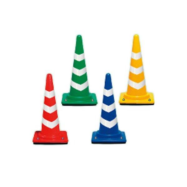 コーンベット（おもり3kg）が本体裏側に取り付けられたコーン。●コーンにガッチリ固定。●コーンベットを乗せる手間が不要。