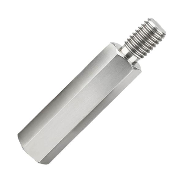 ねじサイズ：M4 x 0.7雄ねじ長さ：6mm全長：56mm二面幅：6mm入数：5本材質：304ステンレス鋼画像は表記サイズと異なる代表画像を使用している場合がございます。※工場の製作過程により長さに若干の公差がありますので、完璧な表記長さ...