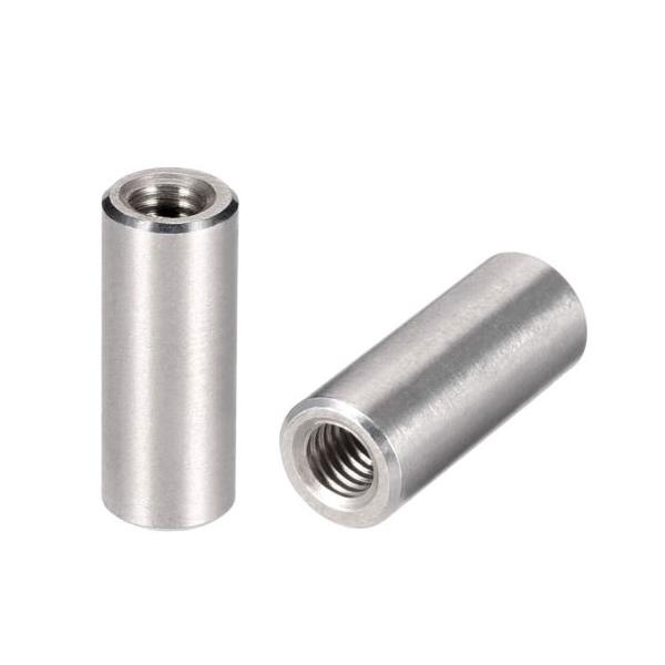 片方ねじサイズ：M6 x 1.0片方ねじサイズ：M8 x 1.25※片方同士で上記の様にサイズが異なる『めねじ変換アダプター』です。全長：30mm外径：12mm材質：304ステンレス鋼入数：2個画像は表記サイズと異なる代表商品を使用