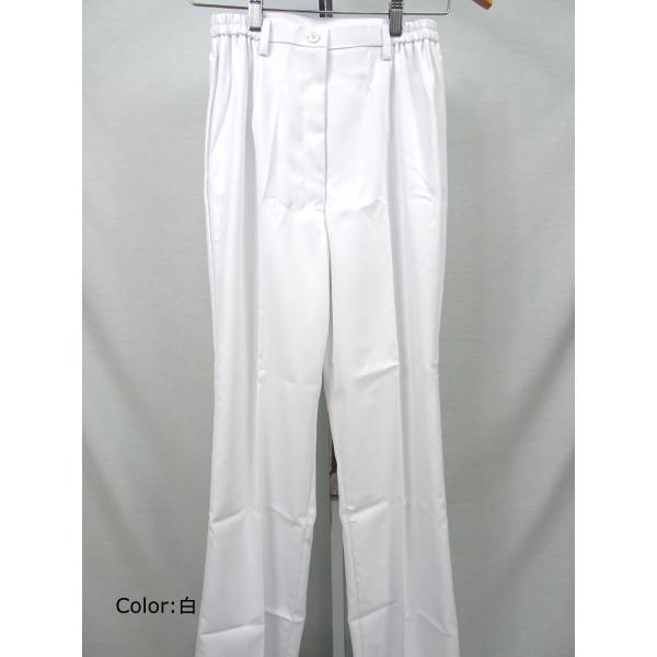 ●メーカー：住商モンブラン●品番：83-2054(73-1321型)●商品名：女性パンツ(ブーツカット)●カラー：  白●サイズ：・SS(ウエスト:54~60 ヒップ:90)・S  (ウエスト:56~62 ヒップ:92)・M (ウエスト:6...