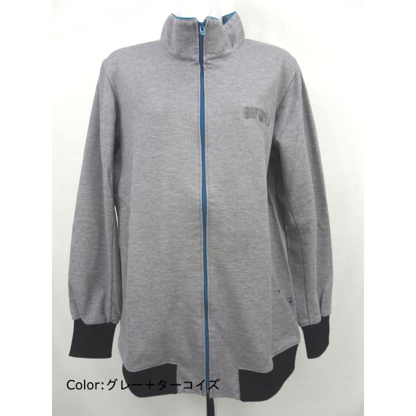 ●メーカー：NAGAILEBEN●品番：TJ-2000●商品名：男女兼用ブルゾン【中古】●カラー： グレー＋ターコイズ●サイズ：・M(身丈:68 バスト:104 袖丈:62 肩幅:42)・L(身丈:72 バスト:110 袖丈:65 肩幅:4...