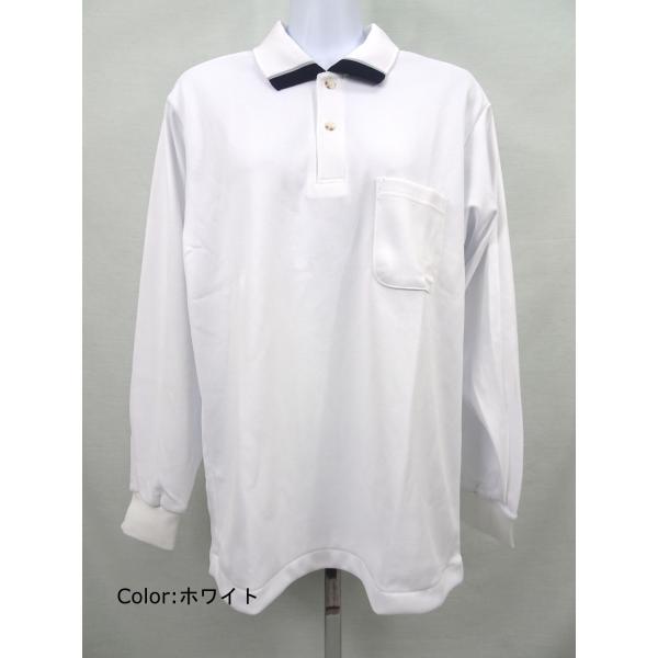 ●メーカー：KIRAKU●品番：CR062-01●商品名：男女兼用長袖ポロシャツ●カラー： ホワイト●サイズ：・M(身丈:69 バスト:104 袖丈:58 肩幅:44)●素材:・ポリエステル95% 綿5%・ウォーターマジック防鹿の子●機能：...