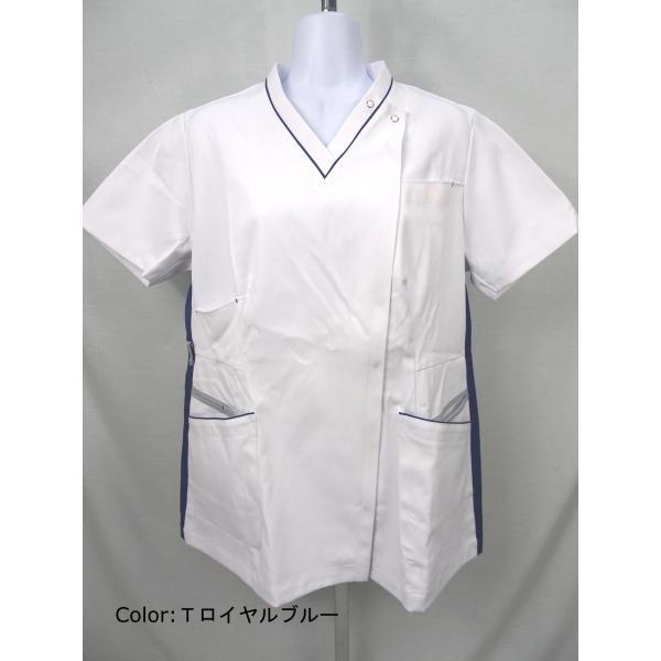 ●メーカー：ナガイレーベン●品番：FT-4597●商品名：女子スクラブ【中古】●カラー：Ｔロイヤルブルー●サイズ：    ・Ｍ(着丈68 バスト94 肩巾36 袖丈21)●素材：・ポリエステル100%・制電糸入り平二重織●機能：・制菌加工・...