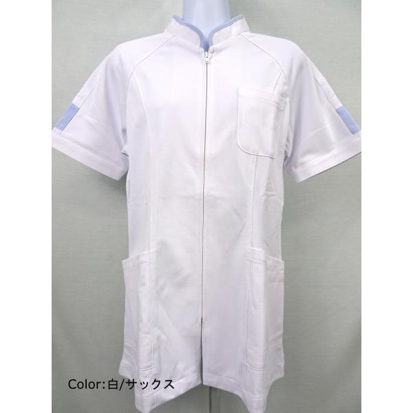 ●メーカー：住商モンブラン●品番：73-1274●商品名：女性ジャケット【中古】●カラー：白/サックス●サイズ：  ・L(着丈:70 バスト:102 裄丈:45)・3L(着丈:70 バスト:114 裄丈:47)●素材：・ポリエステル85％ ...
