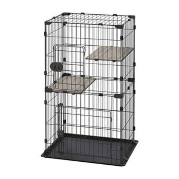 【商品の特徴】愛猫の飼育に適した2段タイプのケージです。お部屋にスッキリ置けるコンパクトサイズです。大きな扉でお掃除や物の出し入れがラクに行えます。猫がゆっくりくつろげる丈夫な木製棚板が付いています。掃除がしやすいフラットなトレーです。転倒...