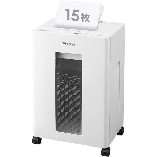 【商品の特徴】・A4コピー用紙を最大15枚まで細断できるセキュリティに優れた細断機で、1分間に約100枚の処理が可能です。・ダストボックスはA4コピー用紙約825枚収容可能で、ごみ袋を取り付けることができるため、ごみの処理が容易です。・自動...