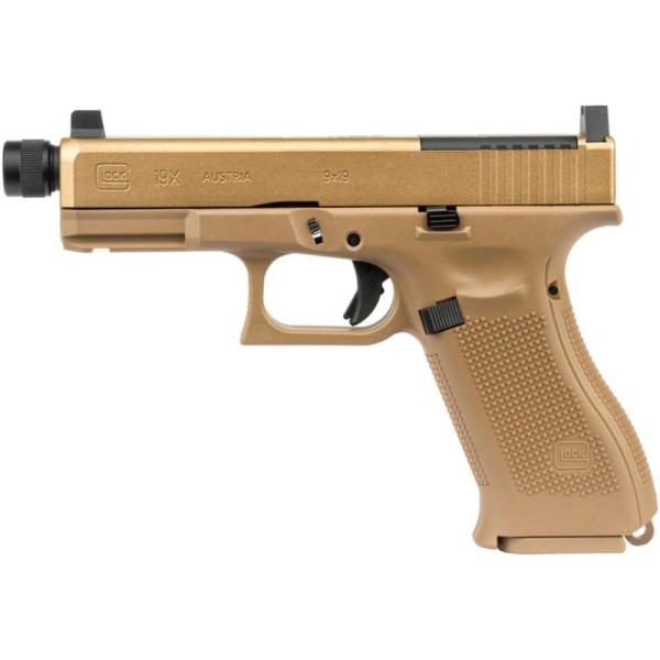 【商品の特徴】GLOCK社正規ライセンスを取得したCO2ガスブローバック方式のエアソフトガンです。G19スライドとG17マガジンを組み合わせたG19Xを再現し、コンパクトさと装弾数を両立しています。MOS仕様を標準装備しており、ダットサイト...