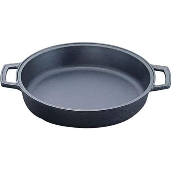 【商品の特徴】一家団欒食卓の中心におすすめです【商品の仕様】サイズ：33.5×27.5×H5.5 cm(内径 25×25×D5 cm)重量：約2.3 kg材質：本体:鋳鉄（シリコン焼付塗装）生産国：日本製