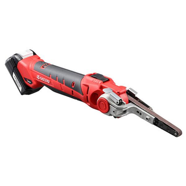 【商品の特徴】作業に応じてベルト角度の調整やベルト速度をダイヤルで変速できて、ワンタッチでベルト交換もできる使い勝手の良いコードレスタイプの充電式やすりです。電源の無い場所での園芸および農機具などの刃物の研磨。取扱説明書をお読みの上、正しく...