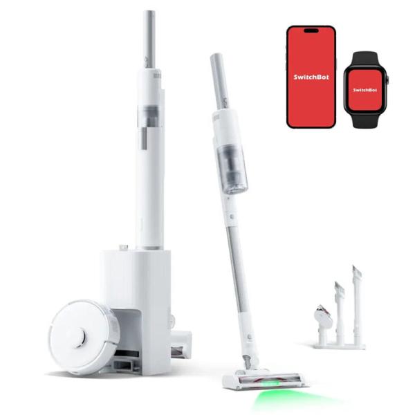 【商品の特徴】ロボット+スティックが1つのステーションに。A4サイズにすっぽり収まる省スペース設計で、家まるごとのお掃除を「これ1台」で完結。【商品の仕様】[ロボット掃除機]サイズ：248×248×92mm重量：2.3kg定格電圧：14.4...