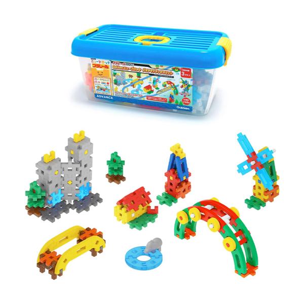 【商品の特徴】プラレールコラボのデラックスセットで高層ビルや鉄橋など大きなモデルが作れます。プラレールと組み合わせて遊べる特別ブロックが22個入りで遊びの幅が広がります。プラレールも一緒に収納できる大きなプラケース入りで片付けも簡単です。【...