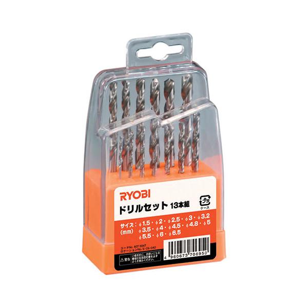 【商品の特徴】充電式ドライバドリル、ドライバドリル用のドリルセットです。鉄工用ドリル。鉄工用ドリルの13本セットです。【商品の仕様】●鉄工用13本組。 ●サイズ(mm)：1.5・2・2.5・3・3.2・3.5・4・4.5・4.8・5・5.5...
