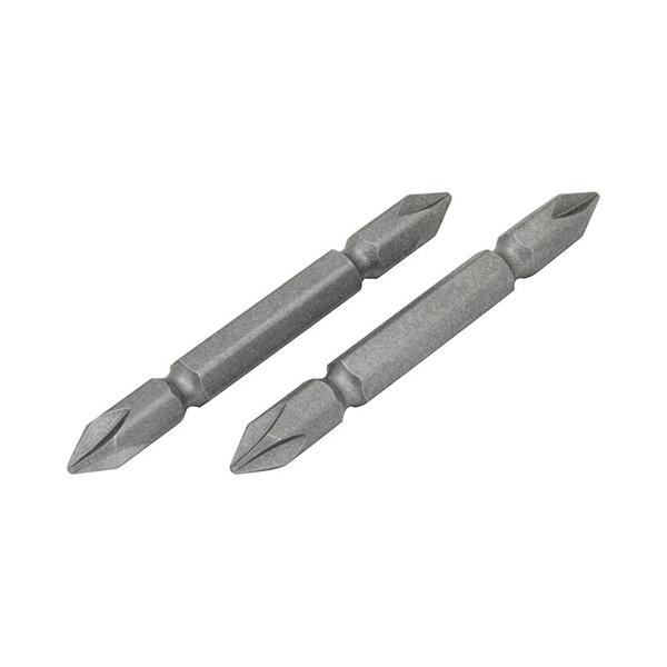 【商品の特徴】電動ドライバー等に取り付けて作業効率をアップします。プラスネジの締めつけ、緩め作業。対辺寸法6.35mmの六角ドライバービットです。【商品の仕様】●長さ：65mm。 ●ビット先端：(+)No.1・(+)No.1。 ●入数：2本...