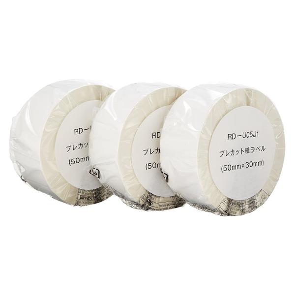 【商品の特徴】メーカー名：ブラザー型番：RD-U05J1商品名：プレカット紙ラベル 50mm×30mm 3本入JANコード：4969121002828TD-2130N用プレカット紙ラベル【 仕様 】サイズ：50mm×30mm入り数：3ロール...