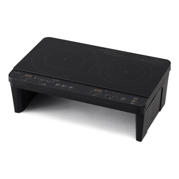 【商品の特徴】電気工事なしですぐに使える、2口タイプのIHコンロです。従来のIHクッキングヒーター（IHK-W13-B,IHK-W13S-B）よりコンパクトサイズに!シンク横、コンロ周りを広々と活用できるので、快適に調理できます。キッチンコ...