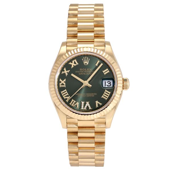 【お問い合わせ商品ID】W264875【型番】278278【商品名】ロレックス ROLEX デイトジャスト 31 278278 オリーブグリーン/ローマ(VIダイヤ)文字盤 中古 腕時計 レディース【ブランド】ロレックス (ROLEX)【文...