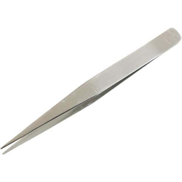 ステンレス製でサビにくく丈夫なピンセットです。(No.860-12、No.860-15)先曲りタイプは細かな作業が楽にできます。全長：125mm仕様：直型 爆買