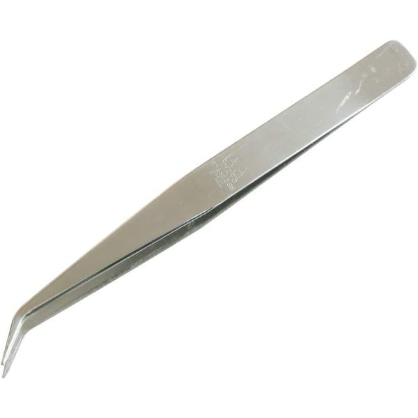 ステンレス製でサビにくく丈夫なピンセットです。(No.860-12、No.860-15)先曲りタイプは細かな作業が楽にできます。全長：125mm仕様：先曲がり 爆買