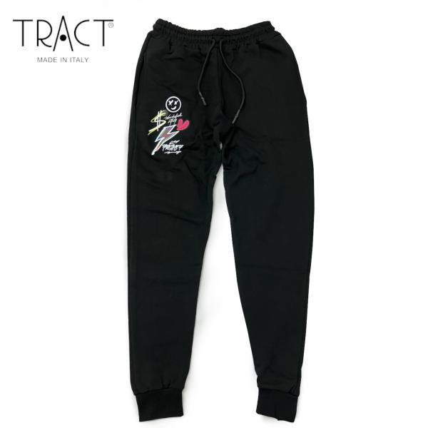【アウトレット品のため返品交換不可】TRACT(トラクト)スウェット パンツ商品品番：TRF213WWJカラー：ブラック素材：綿100%付属品：S - ウエスト66cm / 股上25cm / 股下69cm / ワタリ24cm / 裾巾18c...