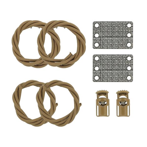 フェローコンセプト リテンション・コレクションプレートキャリアやチェストリグなど、あらゆる場所でアイテムの整理に役立つマルチ・アプリケーション・キットです。このキットは、多くのアイテム（PTT、ケーブル、アンテナ、止血バンド、ケムスティック...