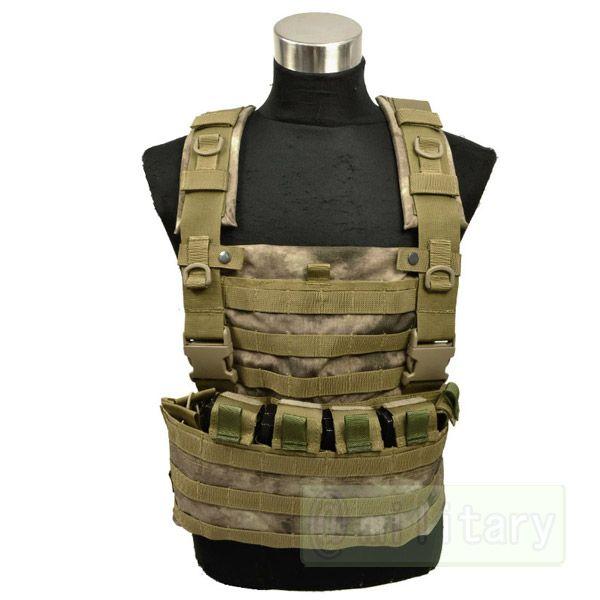 サバイバルゲーム(サバゲー)でも人気の高い装備メーカーFLYYE社製のWASATCH Vest Armor ”ワサッチベスト・アーマー”を再現したチェストリグ。腹部に内蔵型のマガジンポーチを6箇所持ち、M4，M16の他、M14やSCAR-H...