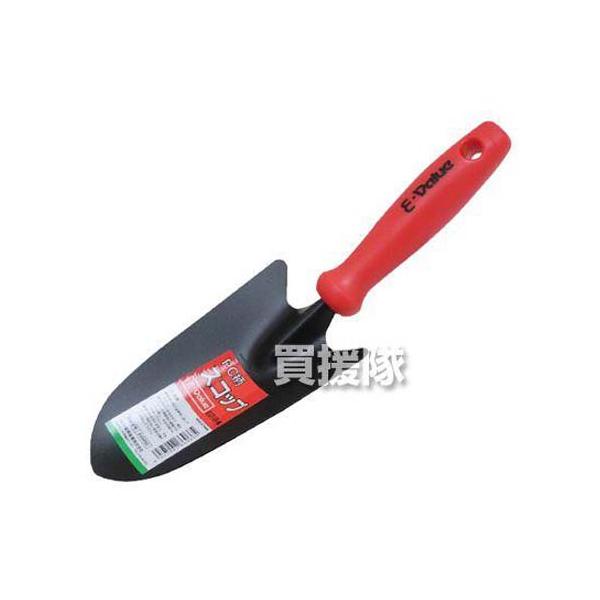 納期について：メーカー直送品(代引き不可)【用途】スコップ【機能・特徴】穴掘り、土すくい用です【仕様】●色：レッド【材質】●刃部：刃物鋼●柄部：プラスチック【商品サイズ】幅85×高さ280×奥行35mm　重量180g【注意事項ほか】●本来の...