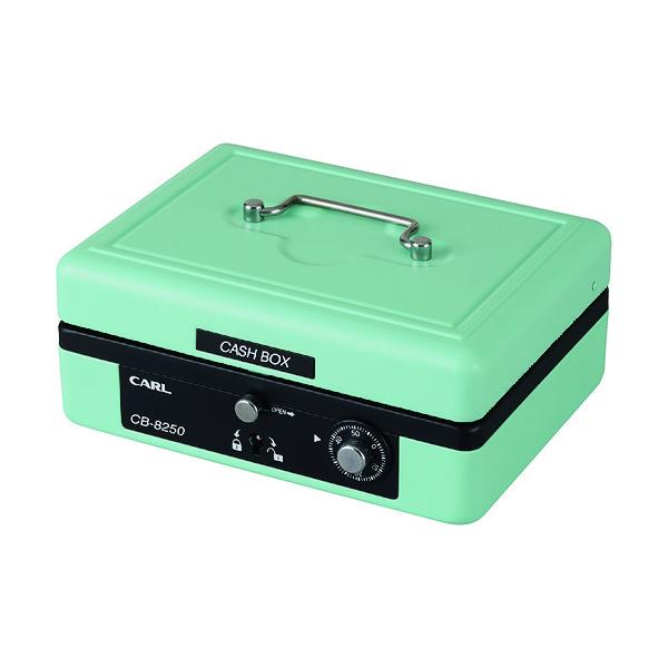 納期について：取寄品3〜5営業日目発送予定★欠品時除くメーカー名：カール事務器(株)【 仕様 】品名:カール 手提げ金庫 キャッシュボックス CB-8250-U ライトグリーン A6サイズ品番:CB-8250-U容量(L):0.4色:ライト...