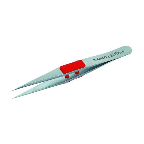 納期について：取寄品3〜5営業日目発送予定★欠品時除くメーカー名：トラスコ中山(株)【 特長 】・ピンセット先端に力が入り、物をしっかりつかむことのできるラバーグリップ付で、指先の滑りも防止します。・長時間使っても疲れにくいピンセットです。...