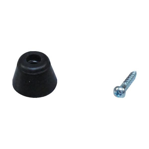 納期について：取寄品3〜5営業日目発送予定★欠品時除くメーカー名：(株)光【 特長 】・金具がついているので取り付けが簡単です。【 用途 】・戸当、当り止めに。【 仕様 】品名:光 ゴム底脚 15mm丸 (4個入)品番:KG-150色:黒幅...