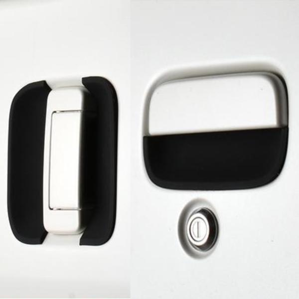 【発売日：2026年02月05日】タウンエース バン S402M/S403M/S412M/S413M  ドアノブアンダーカバー キズ防止 プロテクター ブラック カーボン柄 カーパーツ 外装