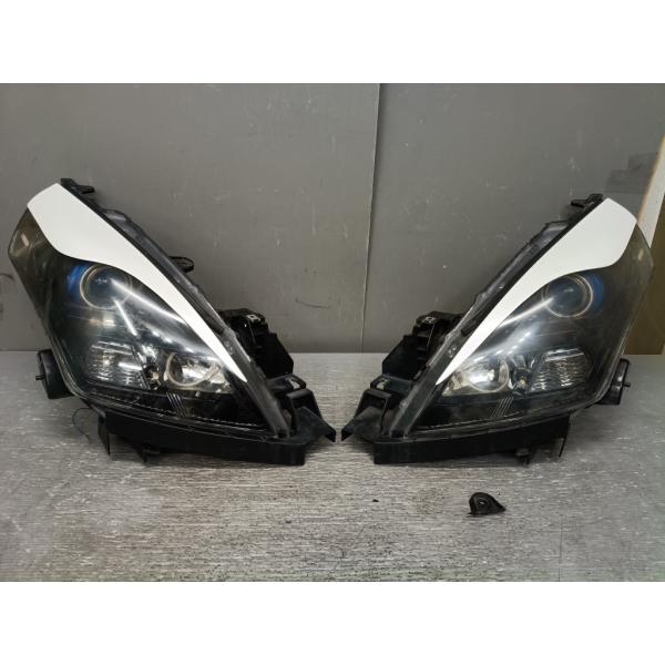 マツダ MPV 23T 前期  LY3P  2006年 LY3P-106162      ヘッドライト 左右セット 純正加工 イカリング HID アイライン  バルブ 社外バルブおまけ扱い 動作未確認の為 ジャンク扱い センキズ ウスセンキ...
